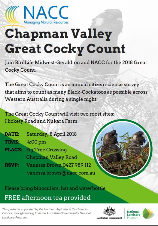Chapman Valley Great Cocky Count - NACC - Northern Agricultural ...